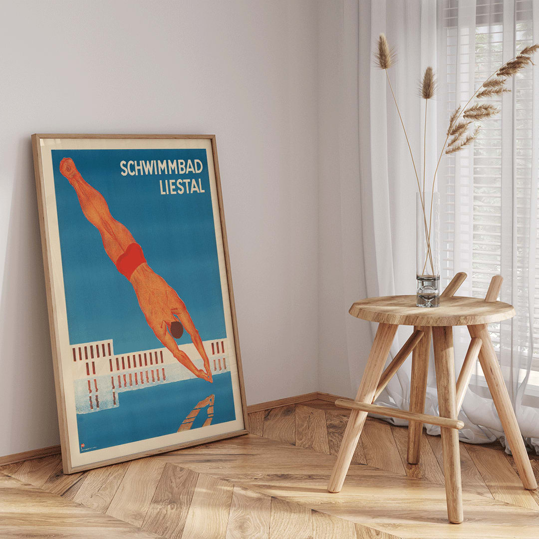 Póster | Schwimmbad Liestal, 1934 | MORYARTY