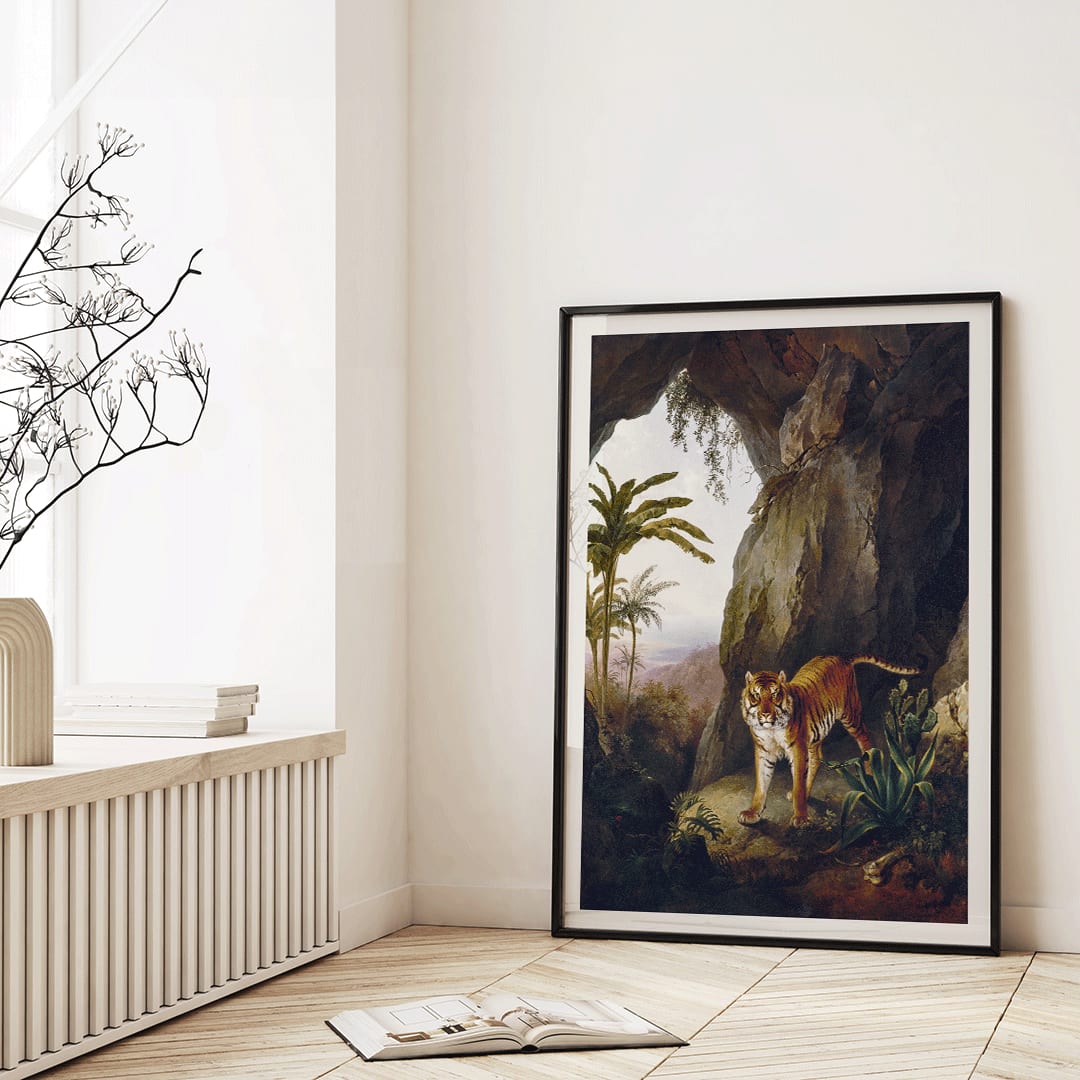 Póster | Tigre en una cueva, Jacques–Laurent Agasse | MORYARTY